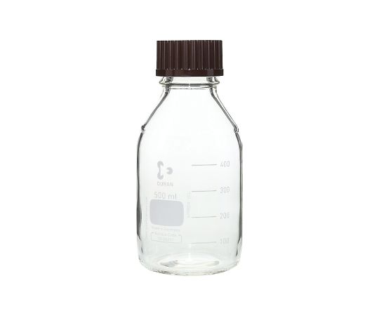 仕様 コード番号：017200-5001A 赤キャップ付き 口内径：φ30mm 容量：500mL 外径×高さ：φ86×176mm ネジ口規格：GL-45 デュラン ※オートクレーブ滅菌にかける際はキャップを外すか、または一回転以上緩めてから...