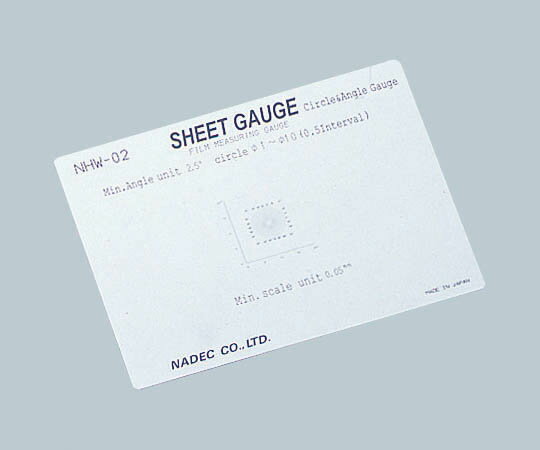 仕様 タイプ：アングルゲージ 目盛単位（mm）：2.5° シートゲージ 材質：ポリエステル サイズ：75×105mm 図形精度：±04mm以内（寸法値は線幅中心） 線幅：06〜08mm 用途：円・確度測定等に。仕様 タイプ：アングルゲージ ...