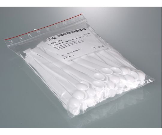 特徴 クラス10000のクリーンルーム内で製造・パッキングされています。仕様 滅菌：未滅菌 入数：1袋（100本入） 材質：PS（ポリスチレン） スプーン容量：約0.5mL ヘラ部幅：約17mm 全長：178mm特徴 クラス10000のクリ...