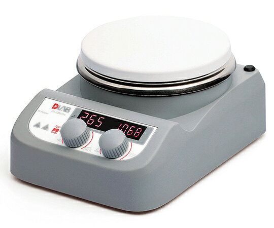 LEDで温度と速度を表示します。 ・天板は耐薬品性に優れたセラミックコーティングです。 ・使い勝手のよいベーシックタイプ回転数(rpm)：200〜1500 ・攪拌容量(L)：3 ・本体サイズ：160×225×105mm ・プレートサイズ：φ...