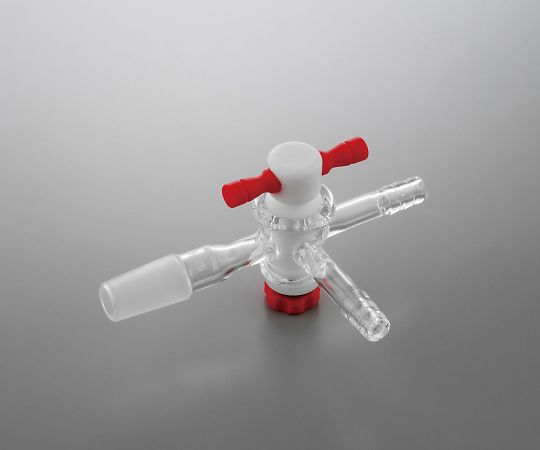 仕様 摺合：24/40 コック仕様：PTFE 材質：硼珪酸ガラス-1 枝管：外径φ8mm仕様 摺合：24/40 コック仕様：PTFE 材質：硼珪酸ガラス-1 枝管：外径φ8mm