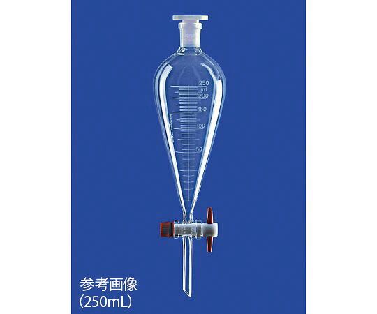 特徴 目安目盛付のスキーブ型分液ロートです。仕様 容量・最大目盛（mL）：100 目盛間隔（mL）：5 上部摺合：NS 19/26 材質：本体／硼硅酸ガラス3.3、コック／PTFE、栓／PE特徴 目安目盛付のスキーブ型分液ロートです。仕様 ...