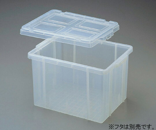 仕様 材質：PP（ポリプロピレン） 色：透明 型番：No.31 本体 外寸法（mm）：479×355×270 有効内寸法（mm）：381×296×254 容量：31.5L ※名入れ対応可 ※特注・追加工・名入れサービスは、アズワンオリジナル...