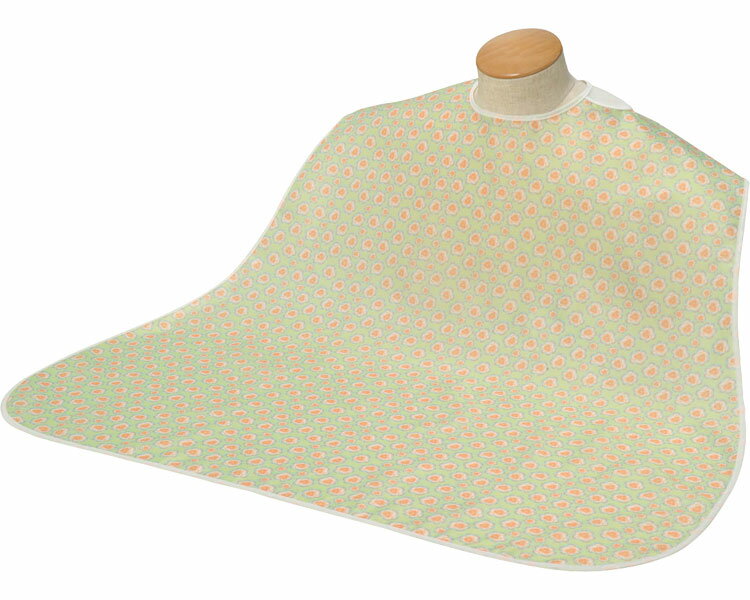 食事関連 食事用エプロン ・毎日の食事を楽しくする、おしゃれな柄の防水エプロン。・首周りはフリーサイズで調節自由。肩までしっかりおおいます。 ●サイズ／幅90×丈90cm、首下：71cm●サイズ（首周り）／26〜44cm●重さ／約60g●材...