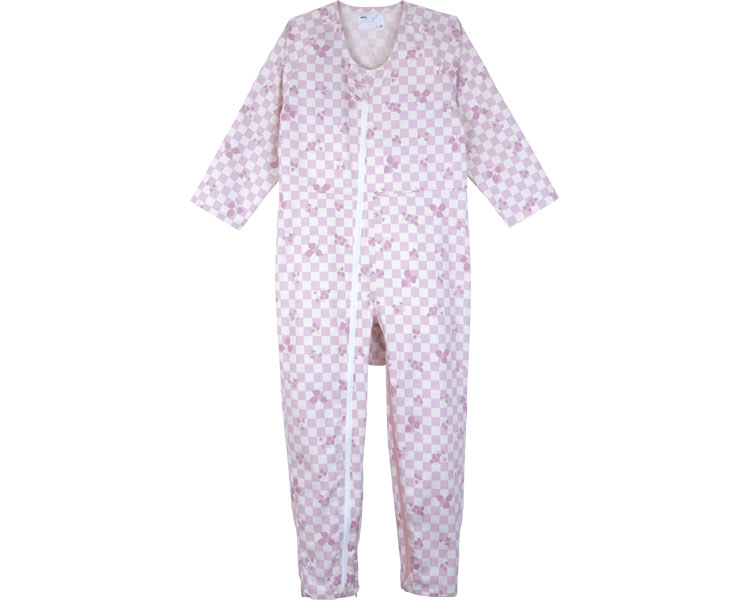 衣類関連 つなぎねまき ・開け閉めが楽なプッシュホックとフルオープンファスナーで着脱がしやすいです。 ●素材／ポリエステル65％、綿35％●生産国／中国●洗濯機可●脱水機可●乾燥機可（60℃）●ケース入数/10衣類関連 つなぎねまき ・開け...