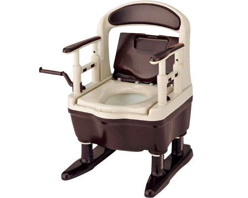 排泄関連 樹脂トイレ ・ポータブルトイレの失敗＝尿こぼれを防止する『理想的な姿勢』へあなたを導きます。・『安寿』独自！イルカの口先の様な形状の『ドルフィンカット』が理想的な排泄姿勢に導きます。・基本スペックも充実。全幅49.5cmのコンパク...