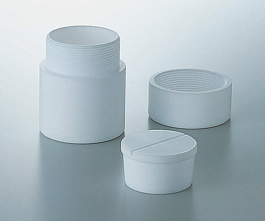 仕様 容量（mL）：100 口内径×胴径×高さ（mm）：φ53×φ70×90 PTFE製 耐圧：約0.20MPa（2kg/cm2）以下 耐熱温度：120℃以下 材質：本体・キャップ・中栓／PTFE（フッ素樹脂） ※125℃以上で使用すると変...