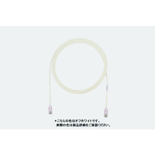 特長:●細径（28AWG）なので省スペース設計を実現しました。●通常径パッチコードの1/2以下のサイズです。●曲げ半径が小さく柔軟なので、移設・増設が容易に行えます。●100％工場検査合格品です。 用途:●カテゴリ6での機器と機器、アウトレ...