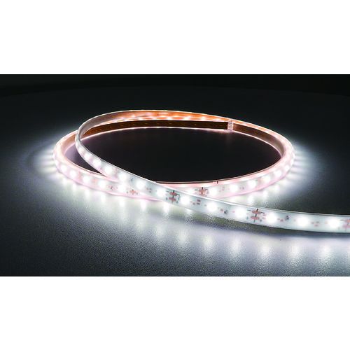 特長:●点灯には必ず別売りのDC12V用スイッチング電源が必要です。 用途:●間接照明、棚下照明として。 仕様:●幅(mm)：13.6●長さ(mm)：1000●光源色：5000K●電圧(V)：DC12V●色温度(K)：5000K●色：500...