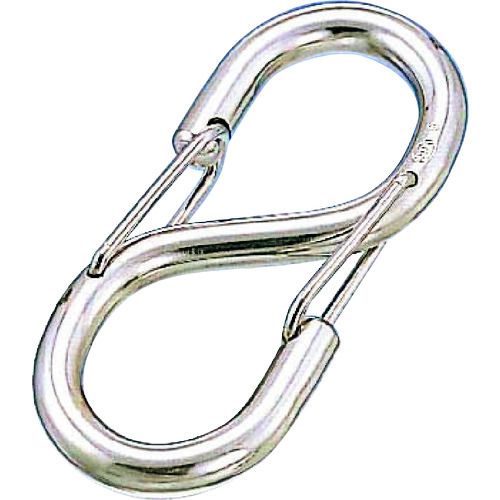 特長:●フック付なので、かけたものが外れにくくなっています。 用途:●チェーン・ワイヤ・ロープなどの連結や、端末の金具のジョイントに。 仕様:●D(mm)：10●L1(mm)：125●S(mm)：17●W(mm)：53●L2(mm)：105...