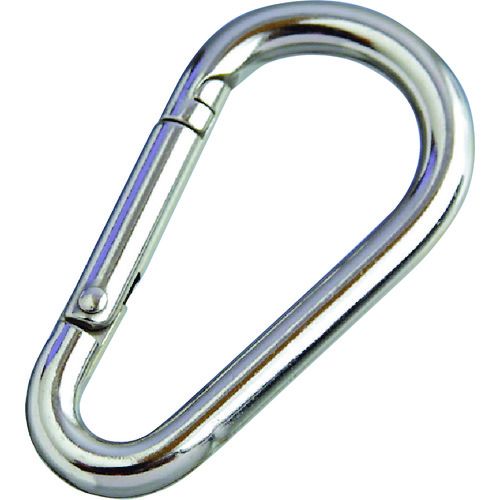 特長:●チェーンの端末金具などに、ワンタッチで付け外しができます。 用途:●チェーン・ワイヤ・ロープ等の連結金具として、また端末の金具のジョイントに。 仕様:●D(mm)：10●L(mm)：102●S(mm)：14●W(mm)：51●使用荷...