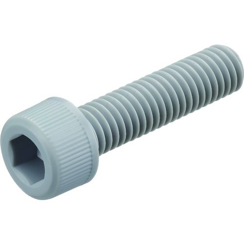 特長:●PVC(ポリ塩化ビニル)は優れた耐水性、耐酸性、耐アルカリ性、耐溶剤性を持っています。 用途:●絶縁用に。●耐薬品性用に。●断熱用に。●耐蝕用に。●軽量用に。 仕様:●寸法(mm)d：4●寸法(mm)L：10●ねじピッチ(mm)：0...