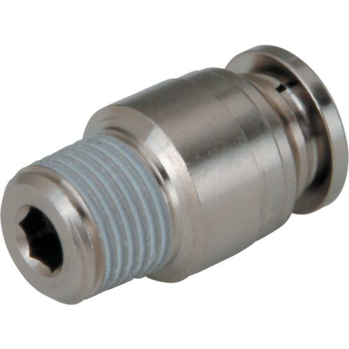 特長:●本体に加え、開放リングも黄銅製の為、難燃性、耐スパッタ性に優れます。●カバー無しタイプです。 仕様:●接続口径：R1/4●適合チューブ外径D(mm)：4●六角対辺(mm)：2.5●使用流体：空気、水(条件有)、熱媒体油(条件有) 仕...