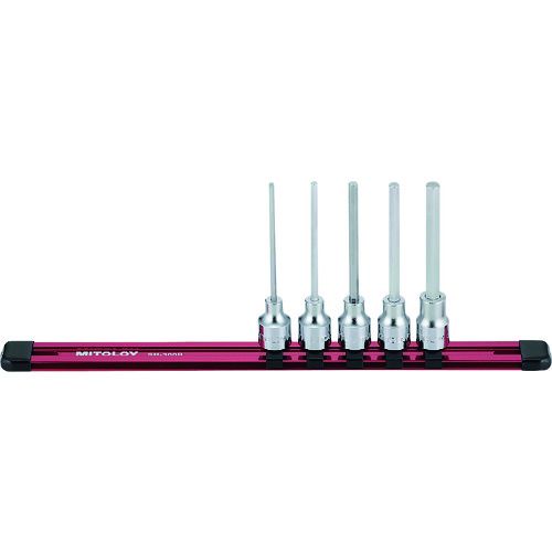 特長:●差込角9.5mm用です。 仕様:●差込角(mm)：9.5●セット内容：303HTL、304HTL、305HTL、306HTL、308HTL●セット内容(点)：5 セット内容／付属品:●ソケットホルダ用レール●クリップ特長:●差込角9...
