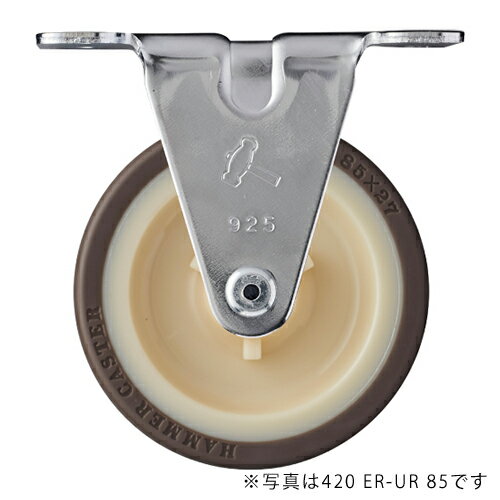 [仕様]固定式[車輪材質]ゴム[許容荷重1個(daN)]30[取付高mm]65[車輪径mm]50[車巾mm]20[車輪記号]425E-R50・クロームメッキ仕上げで、デザイン性と軽快さを要求される機器に最適なキャスターです。・事務機器や家具...