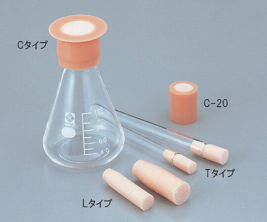 耐熱性に優れており、高圧蒸気滅菌による繰り返し使用が可能です。 ・綿栓に比べて水分蒸発速度が1/2以下ですので、培養液の異常濃縮・pH変化が少なくなります。 ・耐薬品性に優れ、熱湯洗浄・消毒が可能です。 ・疎水性のため容器とのシール部での菌...