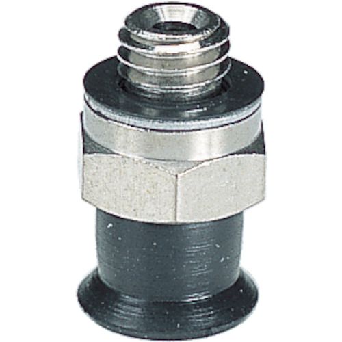 特長:●厚くて平らなワークに最適です。●直付型 固定式です。 仕様:●パッド外径(mm)：4●接続口径：M5×0.8 仕様2:●直付型 固定式 材質／仕上:●パッドゴム:ニトリルゴム●パッドホルダ:黄銅+無電解ニッケルメッキ特長:●厚くて平...