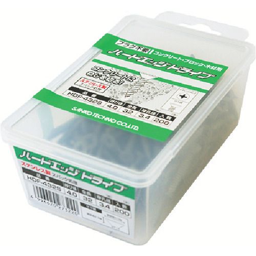 特長:●JIS規格に準じた頭部形状を採用し、施工性および部材の収まりが向上されています。●プラグ不要で穿孔径は小径で済みます。●スチール製は六価クロムを含まないジオメット処理、ステンレス製はスパック処理を採用しています。 用途:●コンクリー...