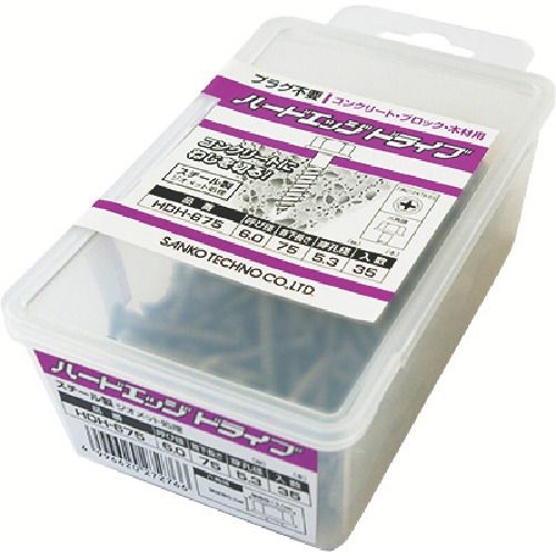 特長:●JIS規格に準じた頭部形状を採用し、施工性および部材の収まりが向上されています。●プラグ不要で穿孔径は小径で済みます。●スチール製は六価クロムを含まないジオメット処理、ステンレス製はスパック処理を採用しています。 用途:●コンクリー...