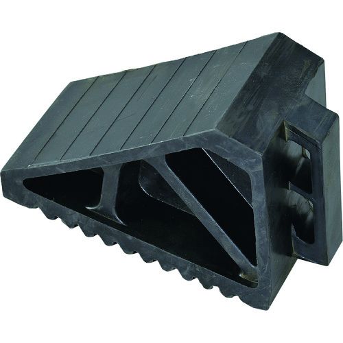 特長:●ゴム製なのでグリップ力が強くズレにくい、大型車用の輪止めです。●取っ手が付いているため、持ち運びに便利です。 用途:●一般車両や工事用車両の安全確保に。 仕様:●色：黒●奥行(mm)：270●高さ(mm)：175●耐荷重(t)：10...