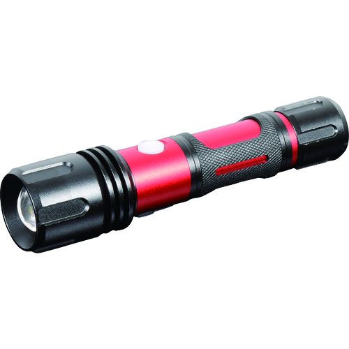 特長:●充電式LEDライトです。●ワイドからスポットまで無段階フォーカスと強弱切替ができます。 仕様:●明るさ(lm)：900●外径(mm)：34●全長(mm)：146●光源色：昼光色●最大点灯時間(h)：スポットHIGH：5●色温度(K)...