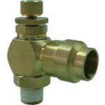 特長:●流量調整がスムーズに行えます。●溶接治具用のスパッタ対策継手です。●本体はしんちゅう製になっており、強靭です。●金属製スパッタキャップを標準装備しリリースリングやスパッタチューブ（2層型）の内管に降りかかるスパッタを完全にシャットア...