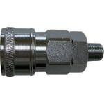 特長:●工場内のエアー配管からエアー工具の接続まで汎用性に優れています。 用途:●エアー工具配管、各種エアー配管 仕様:●耐圧力(MPa)：2.0●取付サイズ：R1/8●最高使用圧力(MPa)：1.5●材質：鉄●接続ねじ部：R1/8●タイプ...
