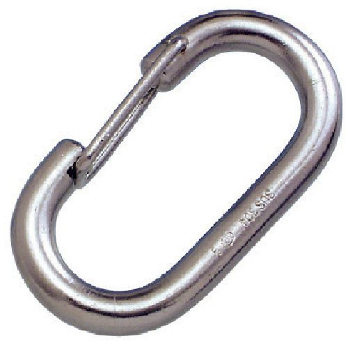 特長:●シンプルな形状のフックです。 用途:●チェーン・ワイヤ・ロープなどの連結や、端末の金具のジョイントに使用します。 仕様:●D(mm)：8●L(mm)：57●S(mm)：17.5●W(mm)：22●使用荷重(kN)：0.49●R(mm...