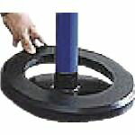 特長:●やわらかゴムポールの倒れ防止にご使用いただける専用のウエイトです。 用途:●やわらかゴムポールの倒れ防止に 仕様:●色：ブラック●直径(mm)：300 仕様2:●入り数(個)：1 材質／仕上:●合成ゴム特長:●やわらかゴムポールの倒...