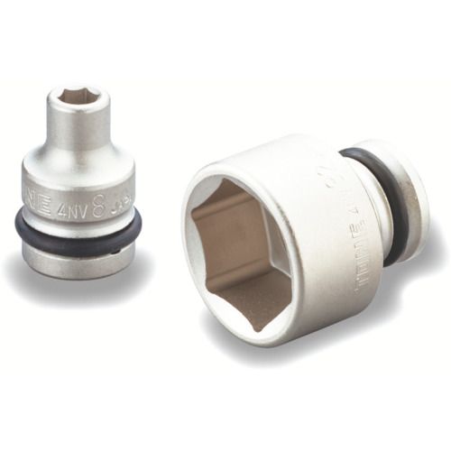 特長:●無電解メッキのインパクト用ソケットです。 用途:●ボルト・ナットの締付け・緩め作業用。 仕様:●差込角(mm)：12.7●対辺寸法(mm)：26●全長(mm)：44 材質／仕上:●構造用鋼 注意:●Oリング、ピンは正しいサイズのもの...