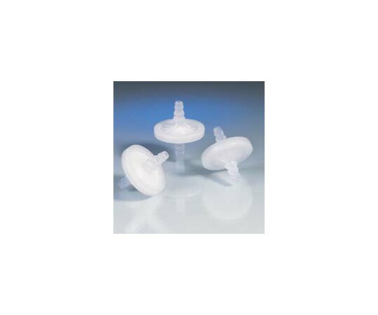 ベント用途や無菌気体の提供に、経済的で使い捨て可能なでデプスフィルター材質：フィルター/疎水性グラスファイバーラミネート、ハウジング/ポリプロピレン ・有効ろ過面積：7.5cm2 ・寸法：全長5.3cm、直径4.5cm ・入口出口形状：外径...