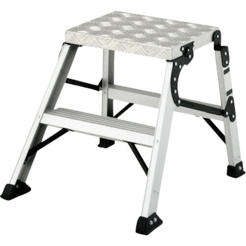 特長:●ワイドに使ってコンパクトに収納できます。●天板は滑り止めに優れる縞板を採用しています。●天板裏面のレバー操作でワンタッチ開閉が可能です。●プロ用の強力型です。●オプションで手摺り取り付けが可能です。 用途:●工場・倉庫・オフィスでの...