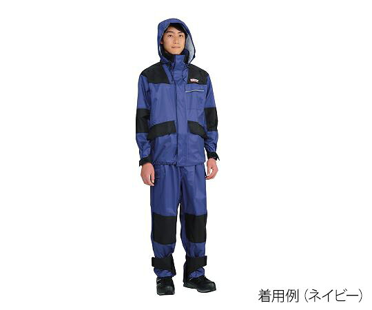 特徴 作業時の運動性を考慮した立体裁断を採用しています。 細部まで徹底的にこだわり抜いた仕事に最適なレインウェアです。 フードが不要の際は襟に収納でき、邪魔にならず活動的です。仕様 色：ネイビー サイズ：L 適応身長（cm）：170〜180...