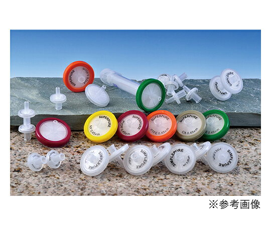 特徴 疎水性 有機溶媒や酸・アルカリに対して耐性を有する。 強力な化学腐食性有機溶媒のろ過、強酸溶液・アルカリ溶剤・アルコールのろ過などに適しています。 オートクレーブ滅菌可仕様 材質：メンブレン/疎水性PTFE サイズ：30mm 孔径：0...