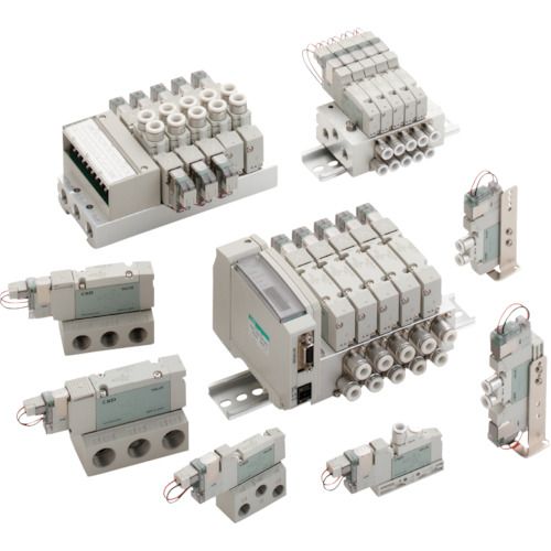 特長:●シングルソレノイドタイプの5ポート弁です。●ダイレクト配管タイプです。●きめ細かい対応で、安全面を強化、手動装置に保護カバーを標準装備しています。●信頼性をグレードアップ。耐久回数1億回以上です（シングルソレノイド、社内規定条件によ...