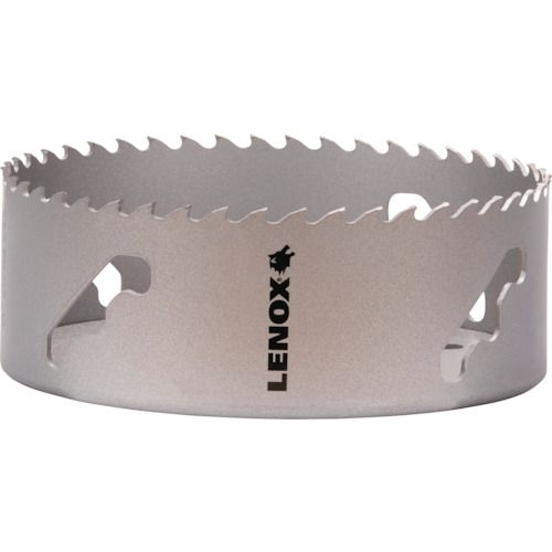 特長:●超硬チップ採用により硬質なワーク材にも適用しています。●独自のスピードスロット機構により切り屑の効率的な排出と放熱性を高め寿命が飛躍的に伸びました。●貫通後の切り屑（コア）の抜き取りがしやすい幅広スリットを採用、作業性効率化に貢献し...