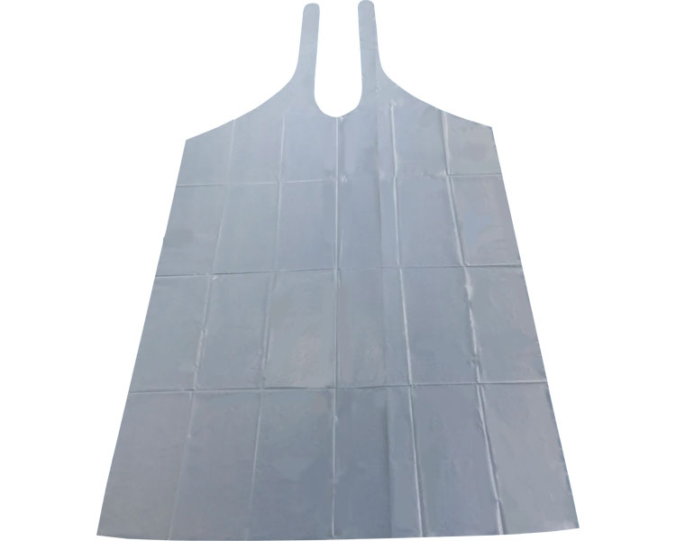 ・使い捨ての食事用エプロンです。使用後は、ミシン目から簡単に外せます。●サイズ／幅74×丈140cm、首下：100cm●サイズ（首周り）／40cm●材質／ポリエチレン●生産国／中国●防水加工●ケース入数/20・使い捨ての食事用エプロンです。...