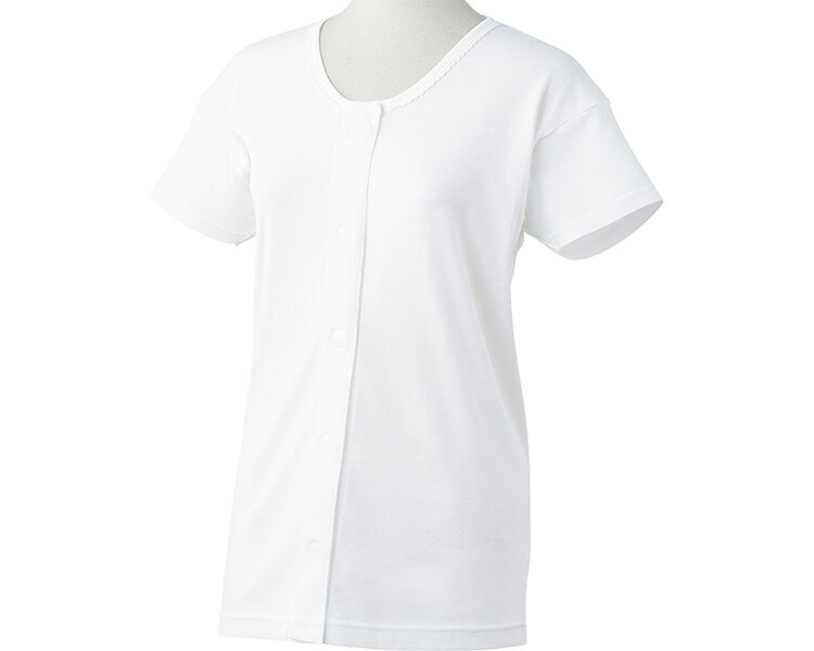 ・脇穴付きでらくらく検温！・介護・リハビリに使いやすい前開き肌着。・面ファスナーで着脱簡単！・綿100％の無蛍光素材を使用。・検温穴付き、トイレで裾を汚しにくい設計。●サイズ（バスト）／M：79〜87cm、L：86〜94cm、LL：93〜1...