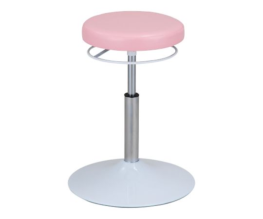 座面が460〜670mmの範囲で高さ調整ができます。 座面を昇降させるためのリングレバーは360°全方位から操作ができます。 円盤脚は反射しない塗装仕上げです。 座面が汚れた場合は、アルコールや次亜塩素酸で清拭できます。座面カラー：ピンク ...