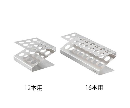 特徴 使わない時には重ねて収納できます。 底面には滑り止めの脚ゴムが付いています。 アルコール等での清拭が可能です。仕様 12本用 幅×奥行×高さ（mm）：112×87×65 穴径（φmm）：17 材質：本体／ステンレス（SUS304）、脚...