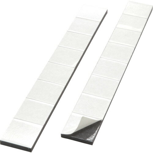 特長:●表裏両面磁石です。(片面粘着テープ付)●カッターでカットできます。●パネル・ボード・BOXの裏に貼ってスチール面に設置できます。●片あたり25mm×25mmのスリット入りでハサミやカッターを使用せず手で簡単に切れます。 用途:●工具...