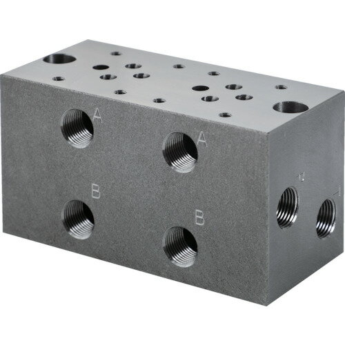 特長:●電磁弁、モジュラースタック弁を積送することで油圧回路を容易に構成できます。●10個から別注品の制作が可能です。お客様にて図面のご提供が必須となります。 仕様:●連数：5●幅(mm)：280●奥行(mm)：60●高さ(mm)：70●配...