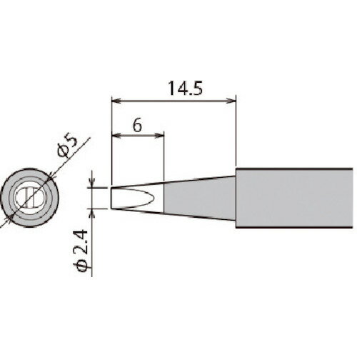 特長:●鉄メッキ処理の長寿命こて先です。 用途:●表面実装部品に。 仕様:●適合機種：PX-280/280E●コテ先名称：Φ2.4mm 仕様2:●先端2.4mm幅のマイナス状特長:●鉄メッキ処理の長寿命こて先です。 用途:●表面実装部品に。...