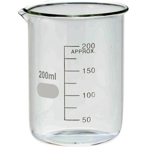 特長:●耐熱性・耐薬品性に優れたホウケイ酸ガラス製のトールビーカーです。 用途:●液体の撹拌や混合、加熱などに。 仕様:●容量(L)：0.2●容量(ml)：200●目盛間隔(ml)：25●外径(mm)：65●高さ(mm)：90●耐熱温度(℃...