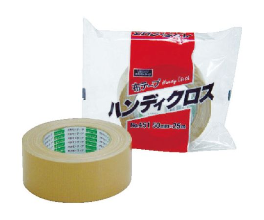 特徴 手で簡単に切れますので作業効率がアップします。 のり厚があるので粗面によくなじみます。 重ね貼りができます。 油性インクで文字が書けます。 重包装用。仕様 色：クリーム 幅（mm）：50 長さ（m）：25 厚さ（mm）：0.20 粘着...