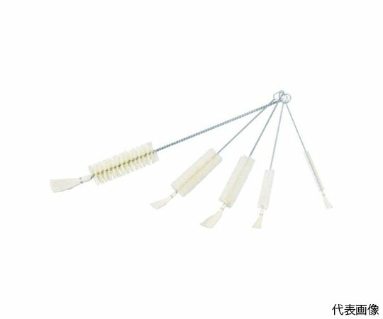 特徴 線材の脱毛がなく耐久性に優れています。 医療用注射器や小型の試験管などの洗浄に。仕様 全長（mm）：190 毛丈（mm）：12 毛幅（mm）：50 色：白 材質／仕上：毛：山羊毛、柄：スチール 原産国：日本 コード番号：765-644...