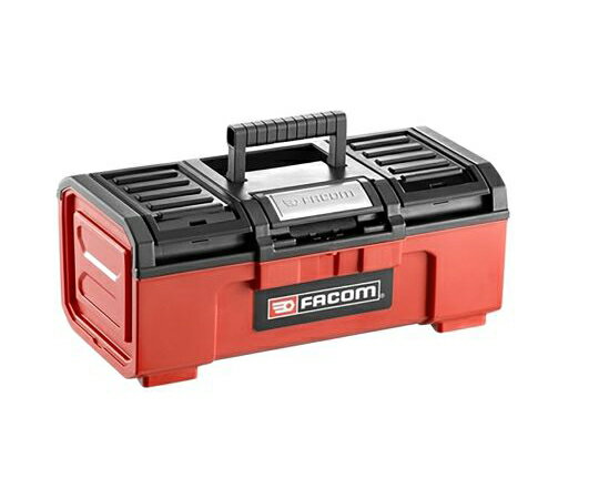 特徴 Facomプラスチック工具箱仕様 入数：1個 材質：プラスチック ボックスタイプ：キャリー 長さ：481mm 幅：271mm 高さ：237mm 寸法：481　x　237　x　271mm ロックタイプ：南京錠 トレイタイプ：取り外し可能...