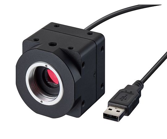 高感度CMOSを搭載した500万画素の高画質USBカメラ 高画質（500万画素）、高フレームレート（最大30fps）を補助照明がない環境でも実現しました。※1 カメラ本体の上下にカメラネジ、4面全てにM4ネジ用の穴があり本体を装置等に直接固...
