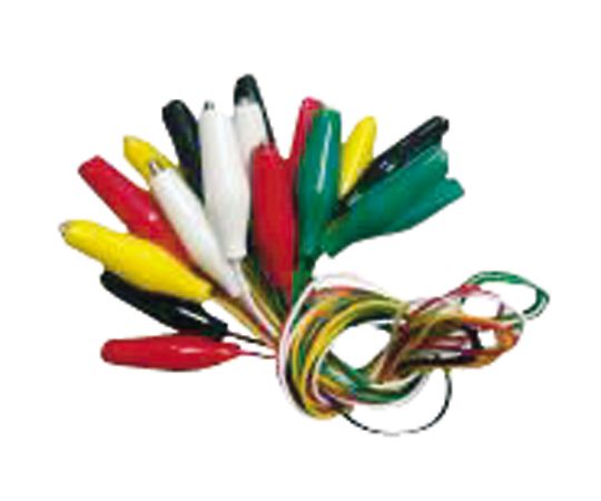 特徴 半田付け、圧着作業の手間が省け各種検査、仮配線、教材、模型等、幅広い用途にご使用できます。仕様 リード線：0.1sq 仕様：シールドクリップS両端 入数：1パック（5色各2本） 色：赤・黒・緑・黄・白特徴 半田付け、圧着作業の手間が省...