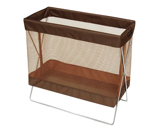 特徴 バッグはメッシュ素材で、取り外して洗濯ができます。 コンパクトに折りたたみができます。仕様 色：ブラウン カゴサイズ（mm）：430×200×330※（410） 材質：本体／メッシュ（ナイロン100％）・低発泡PE（ポリエチレン）、フ...